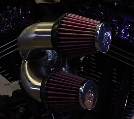 Exotic Choppers ~ Velocity stacks, custom air cleaners... 407-253-1233